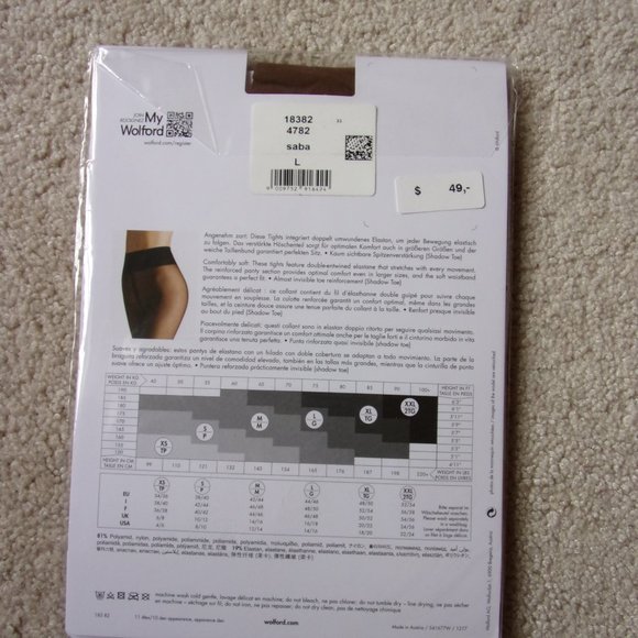 Wolford | Accessories | Wolford Individual Denier Tights Style 18382 ...